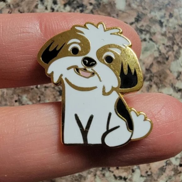 Jewelry | 2 For 13 Shih Tzu Puppy Design Dog Lover Enamel Pin | Poshmark